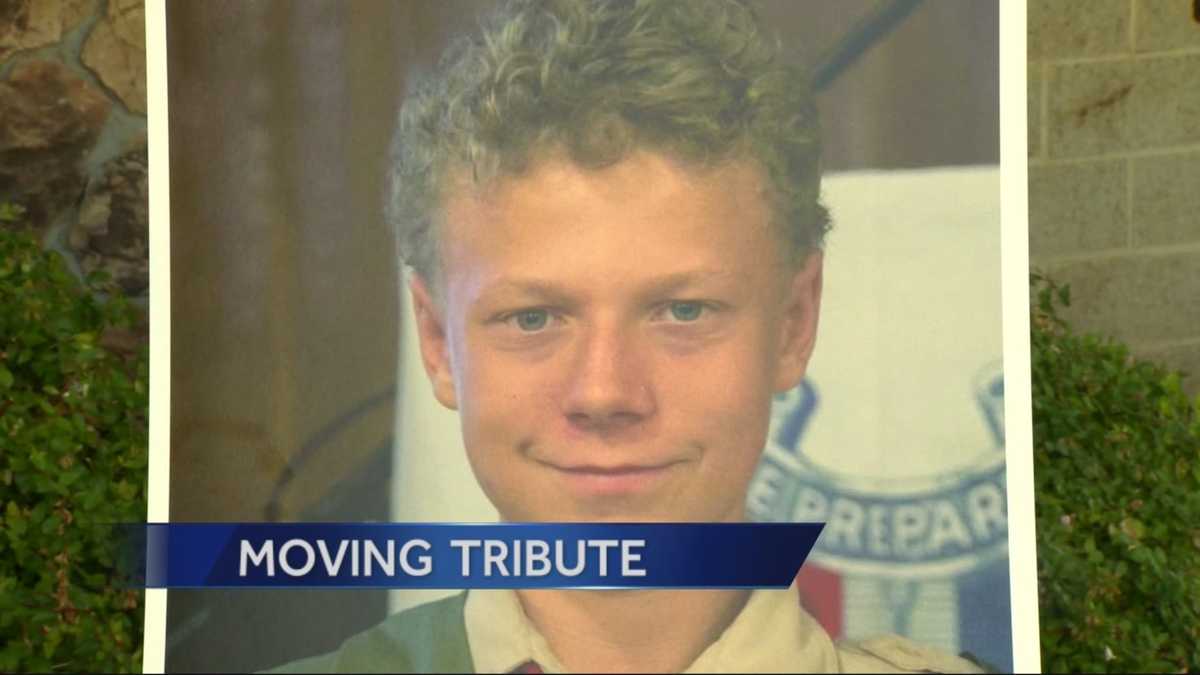 Hundreds say goodbye to fallen Boy Scout in moving tribute