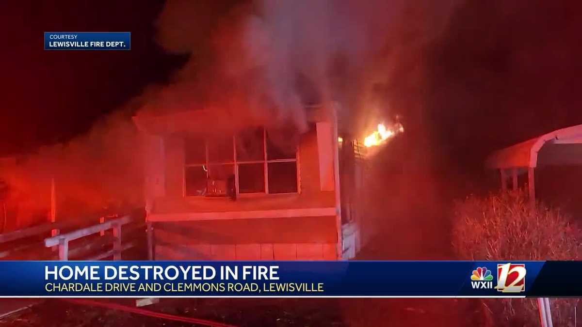 Lewisville Fire Department responds to home fire