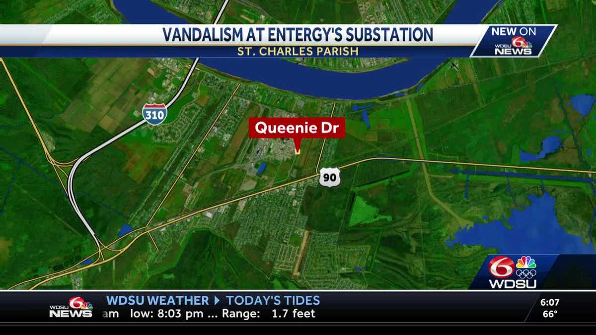 St. Charles Parish reports Entergy substation vandalism St. Charles Parish reports Entergy substation vandalism
