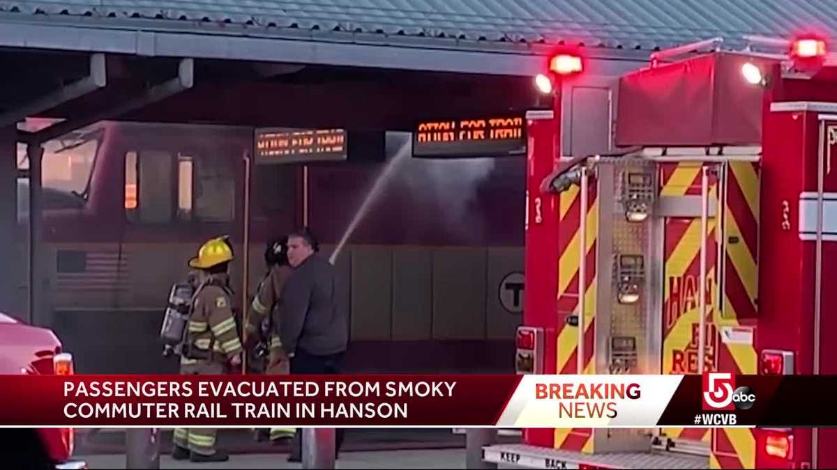 Passengers evacuated from smoky train