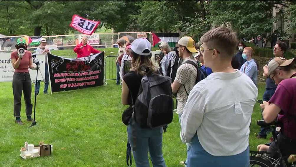 Pro-Palestinian protest at the University of Pittsburgh