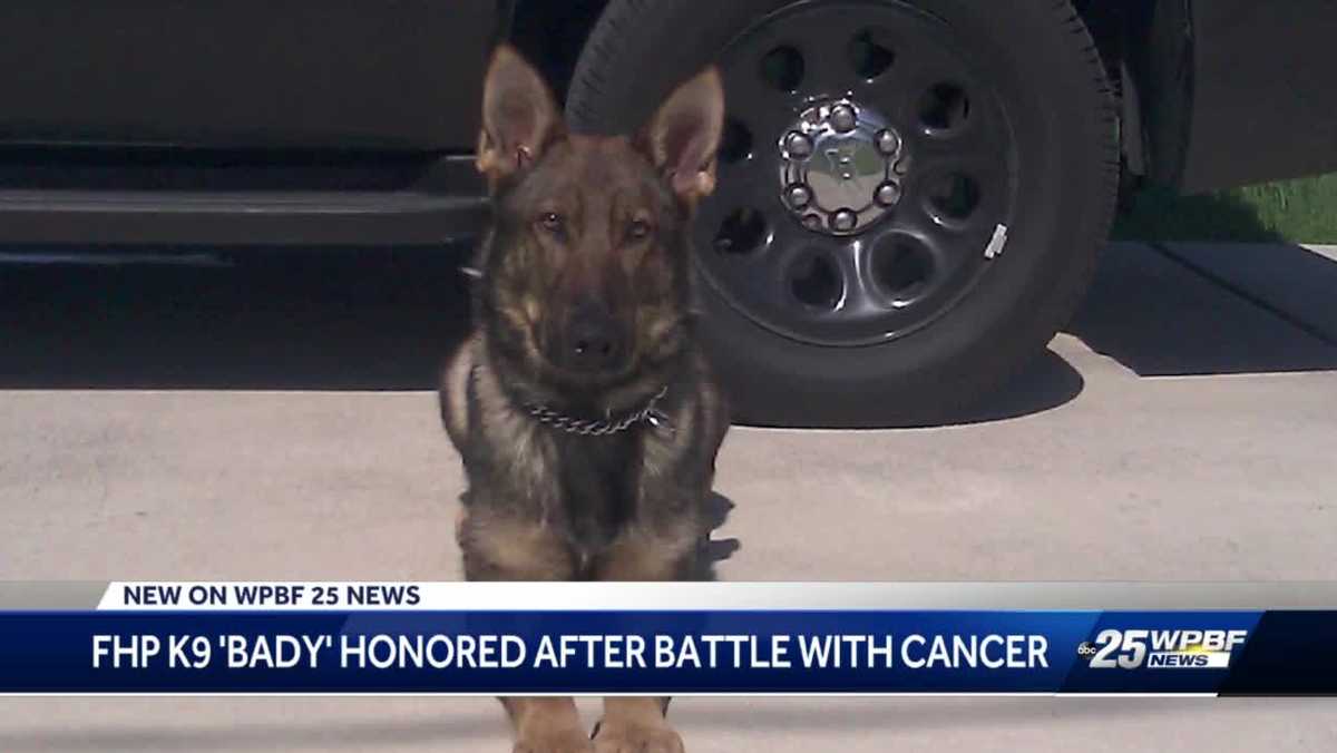 FHP K9 'Bady' honored after battle with cancer