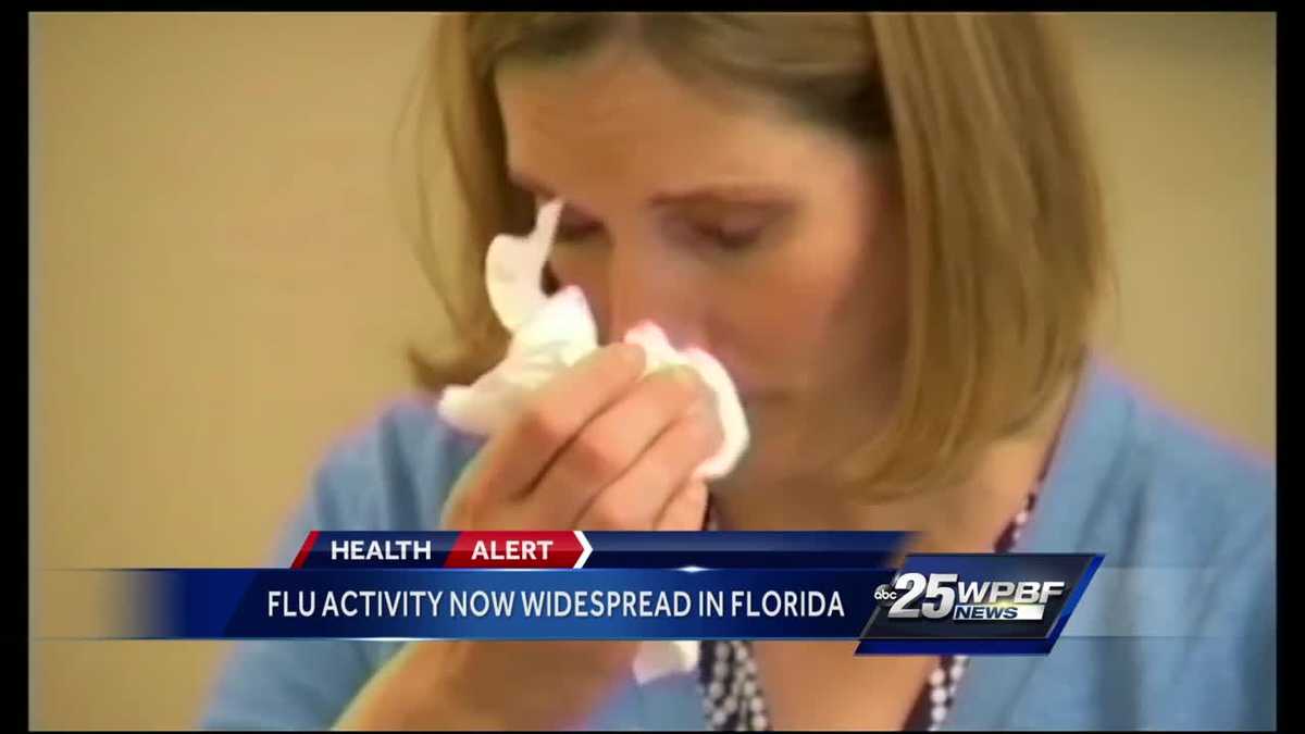 Flu activity now widespread in Florida