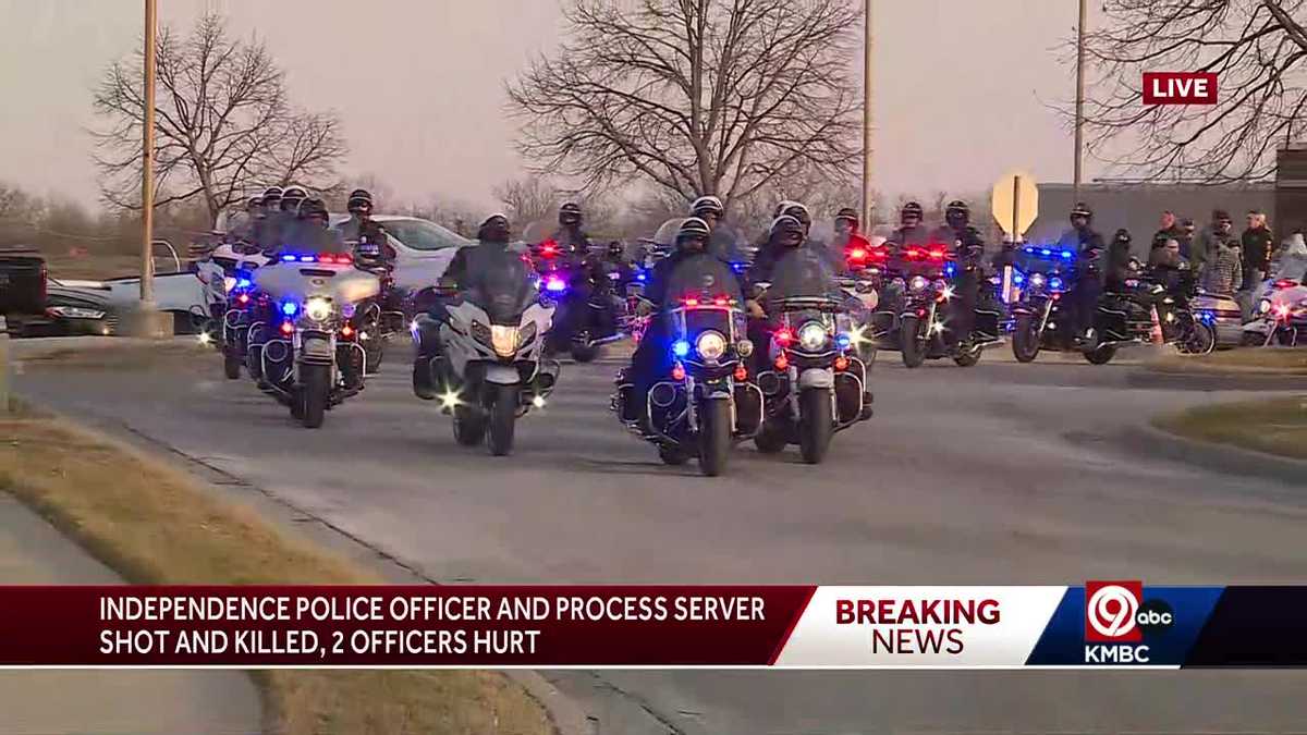 Independence Police Officer Cody Allen procession
