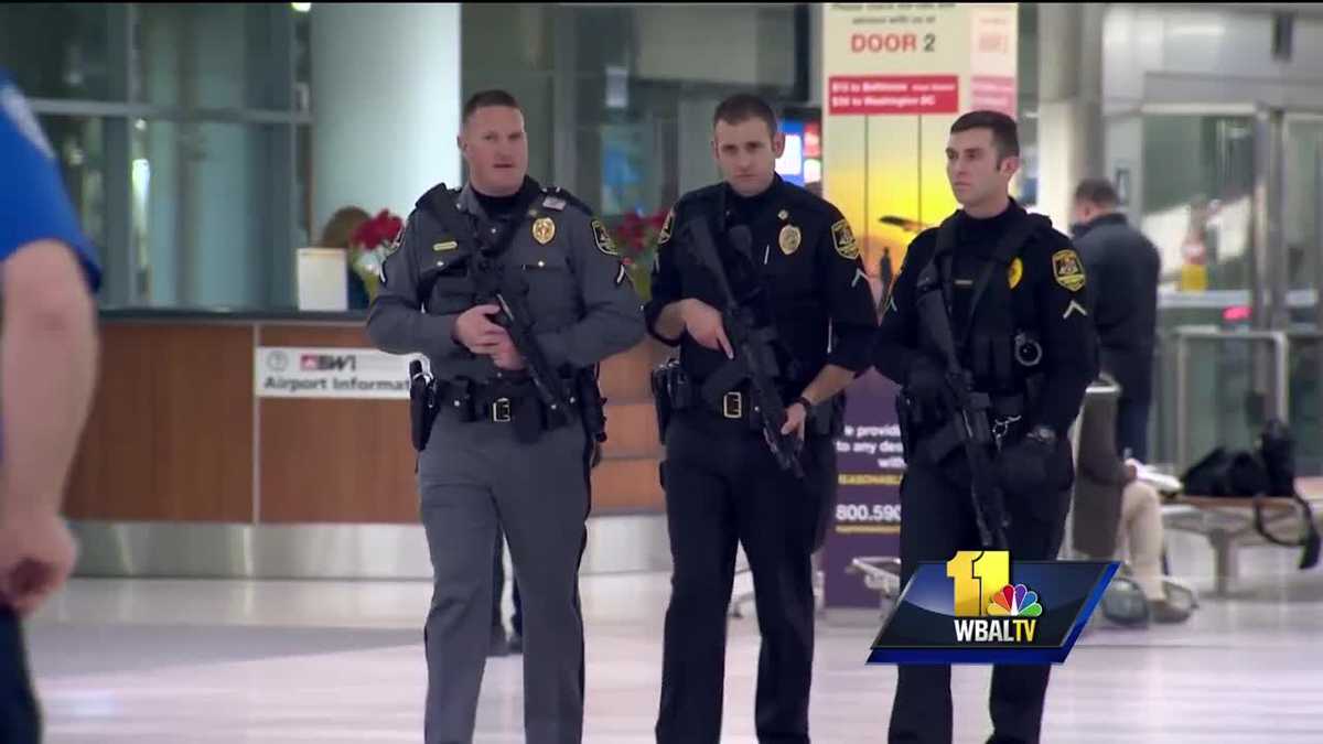 Video: MDTA police make presence known at BWI-Marshall