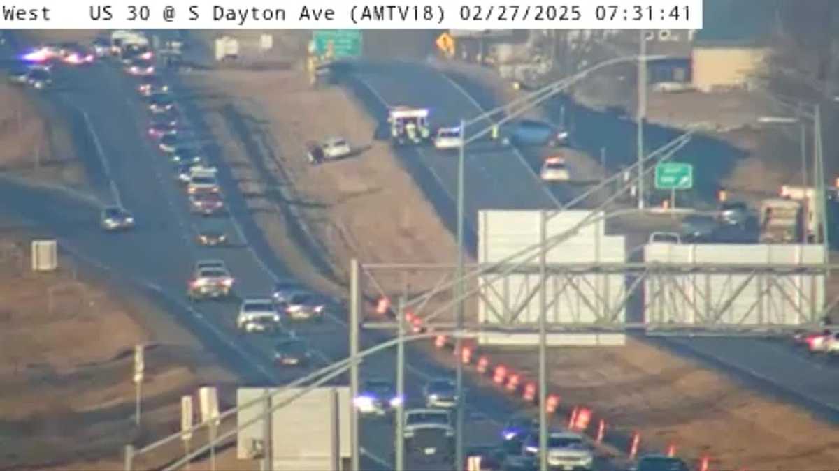Iowa traffic: Crash blocks traffic along Highway 30 near Ames