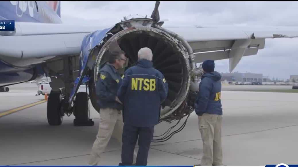 Federal investigators reveal cause of jet engine explosion