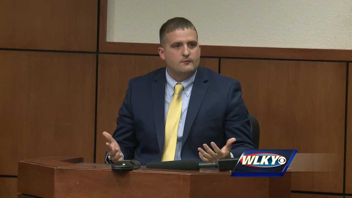 Louisville police officer testifies in his own defense