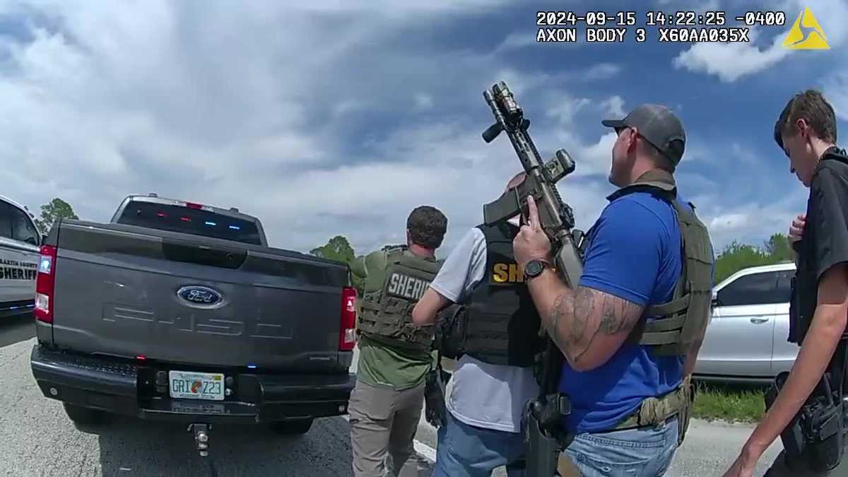 Martin County body camera footage shows arrest of suspect allegedly ...