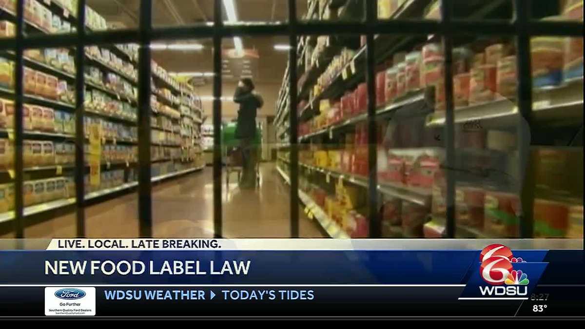 Explaining Louisiana's new food labeling law.