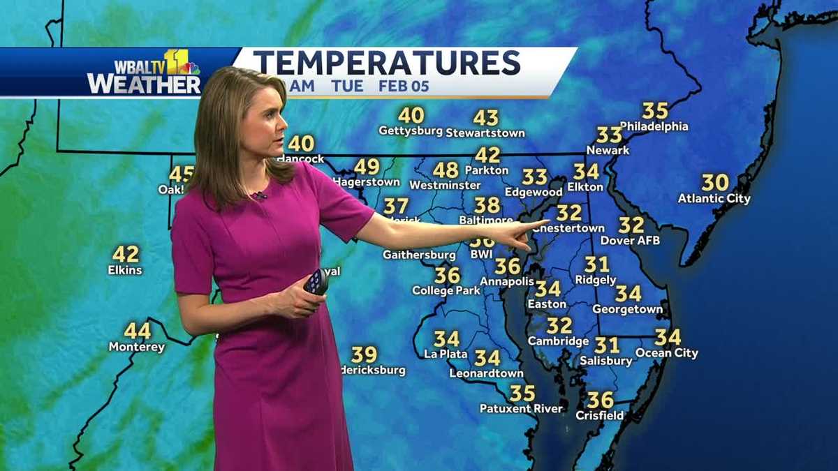 Chilly Tuesday morning ahead of warmup