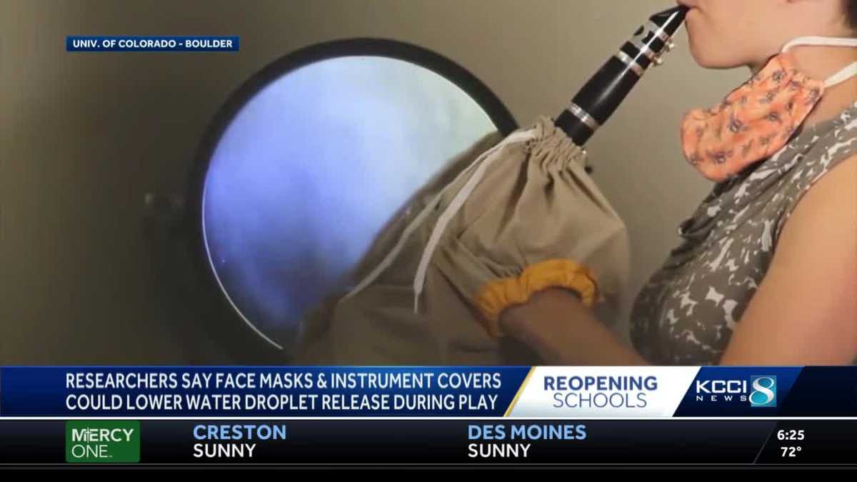 Study shows instrument masks could help make school bands safer