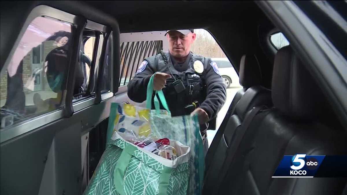 Choctaw officer gets families necessary items during winter storm