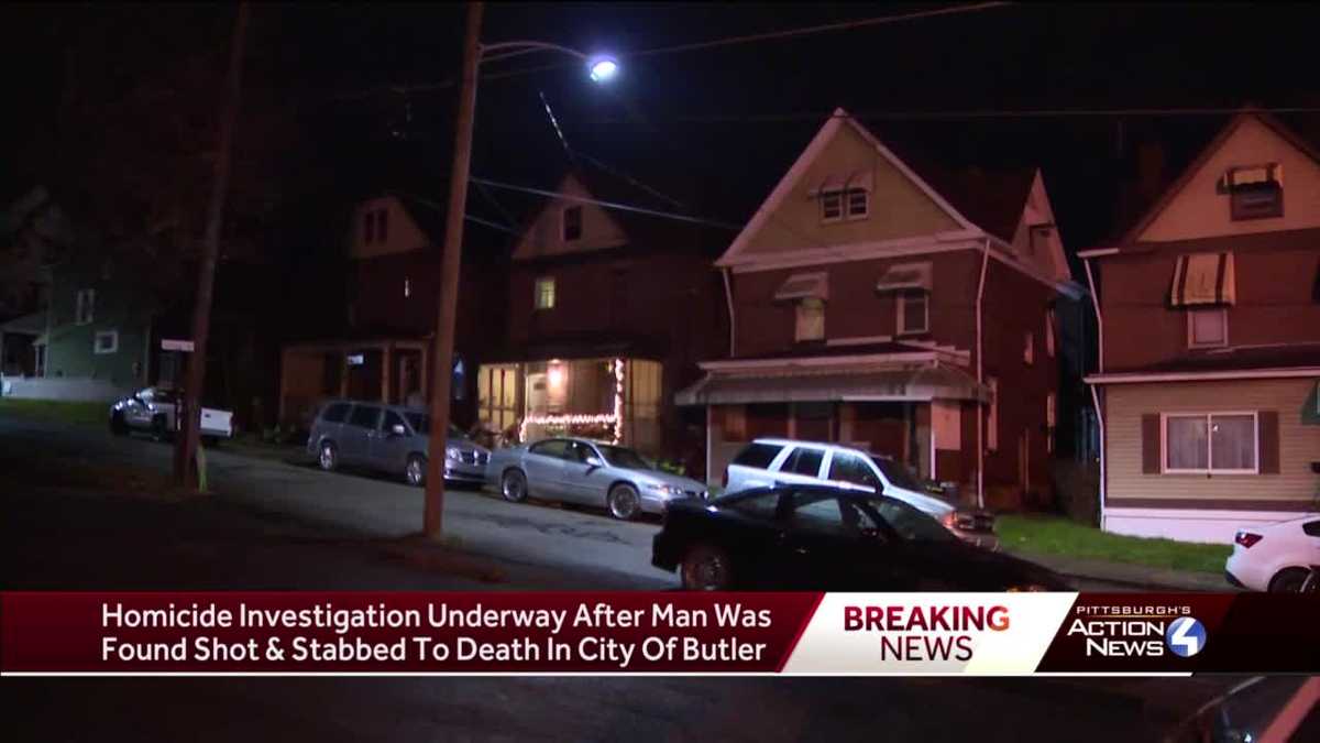 Pittsburgh man found shot, stabbed in Butler