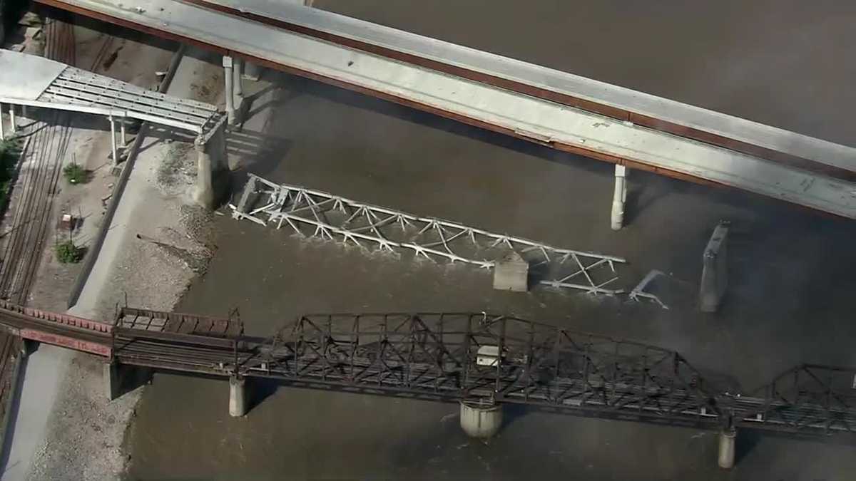 Kansas City's iconic Buck O'Neil Bridge brought down with a blast