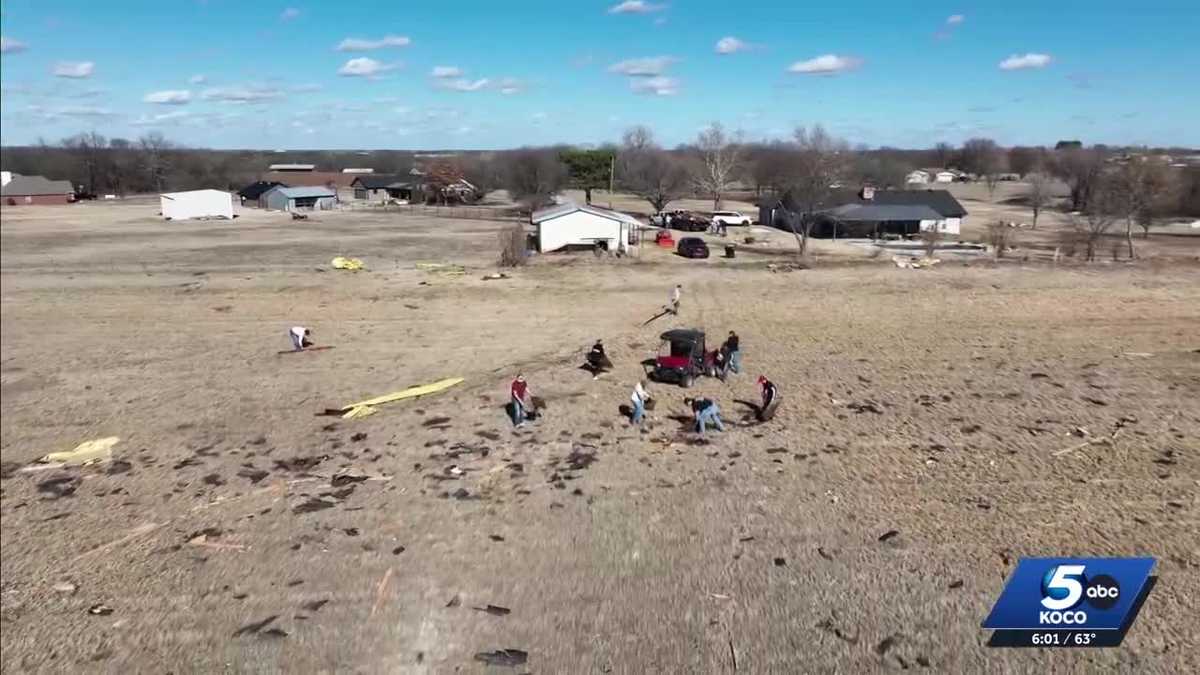 Purcell FFA students step up to help clean up tornado damage
