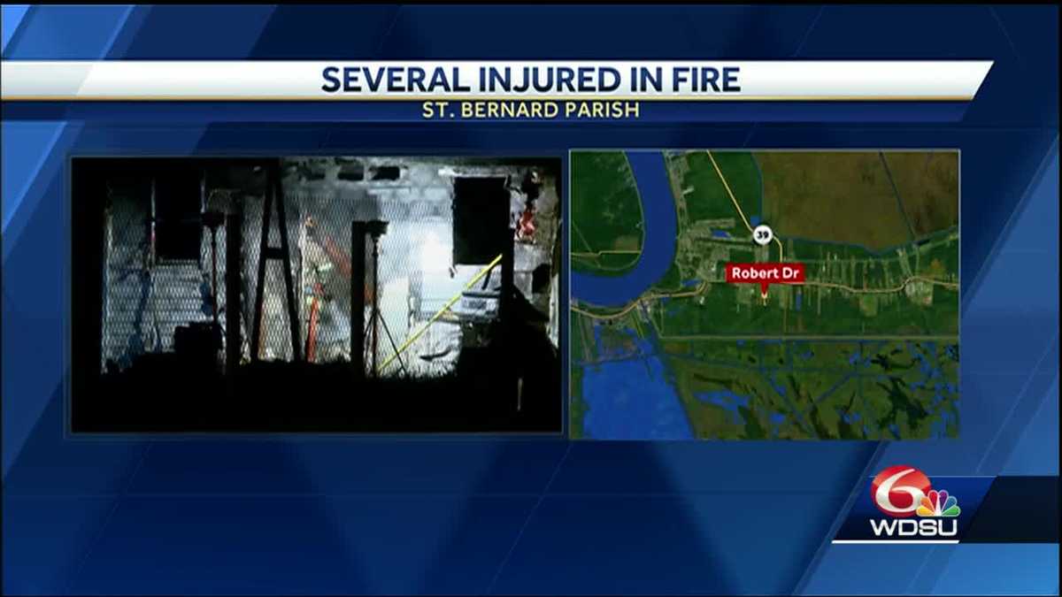 Several injured after structure fire in St. Bernard Parish