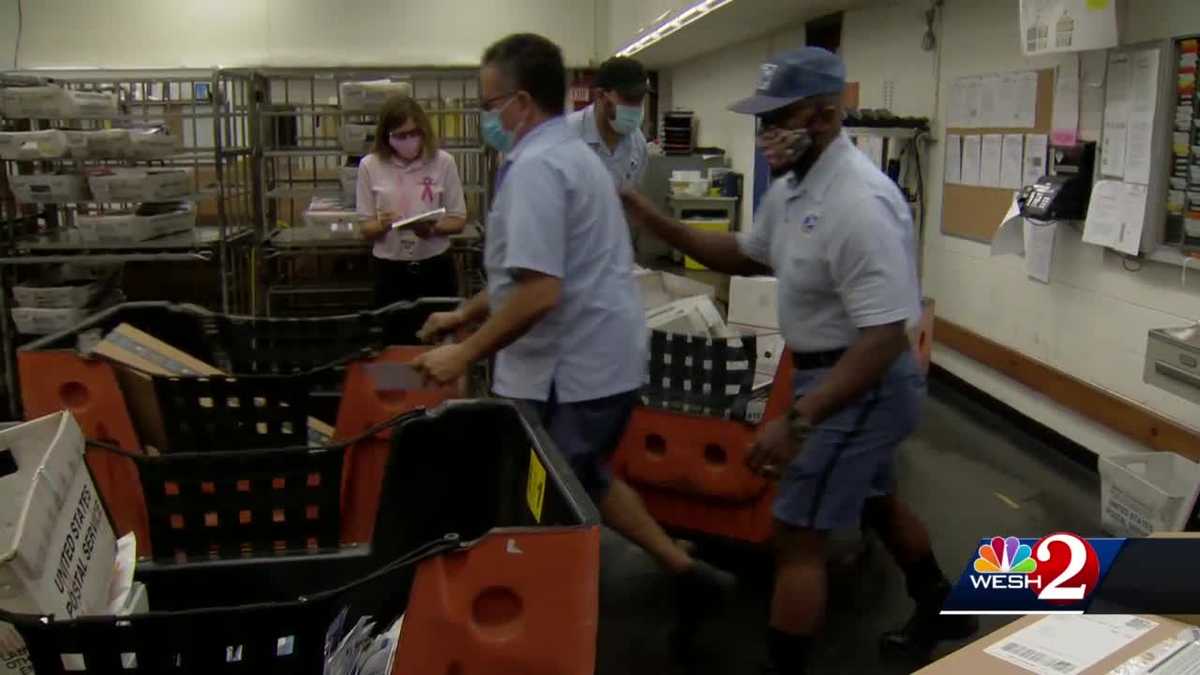 Last-minute mail-in ballots being processed