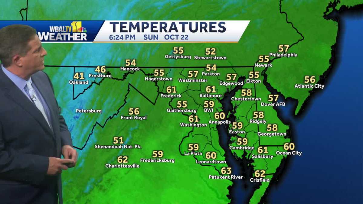Chilly Monday morning before temps rise later in the week