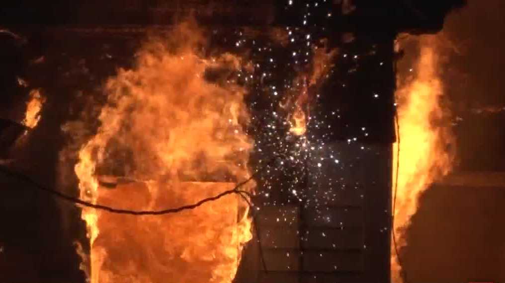Fire rips through vacant home in Sutton