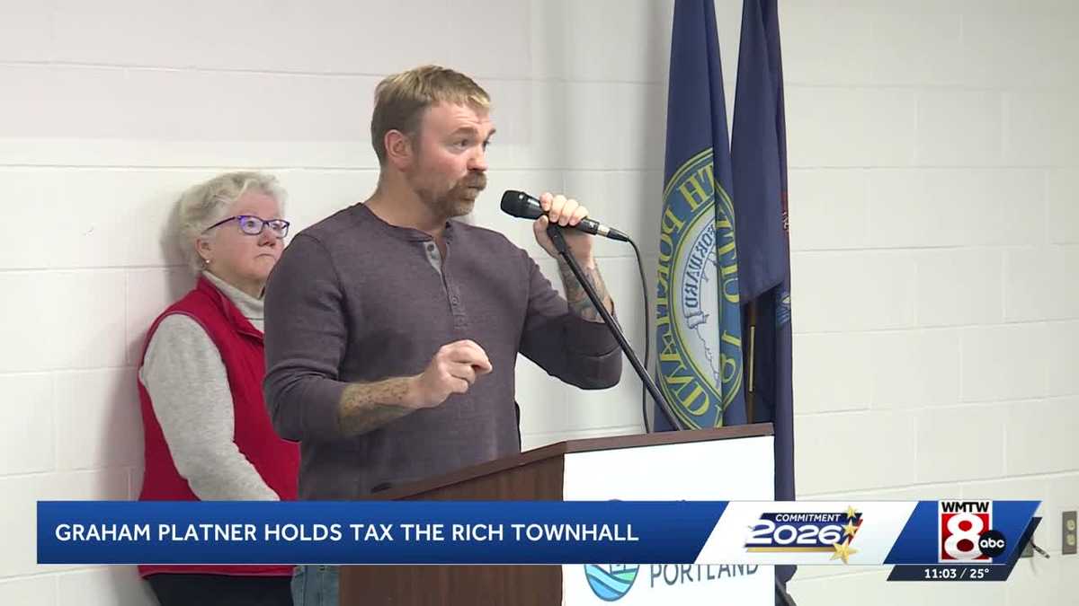 Graham Platner holds 'tax the rich' town hall