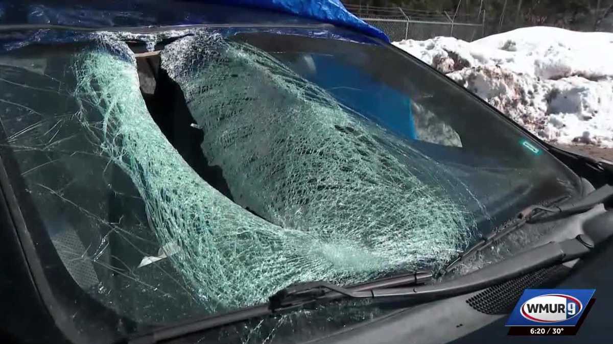 Woman hurt after ice crashes through SUV windshield on way to grandsons ...