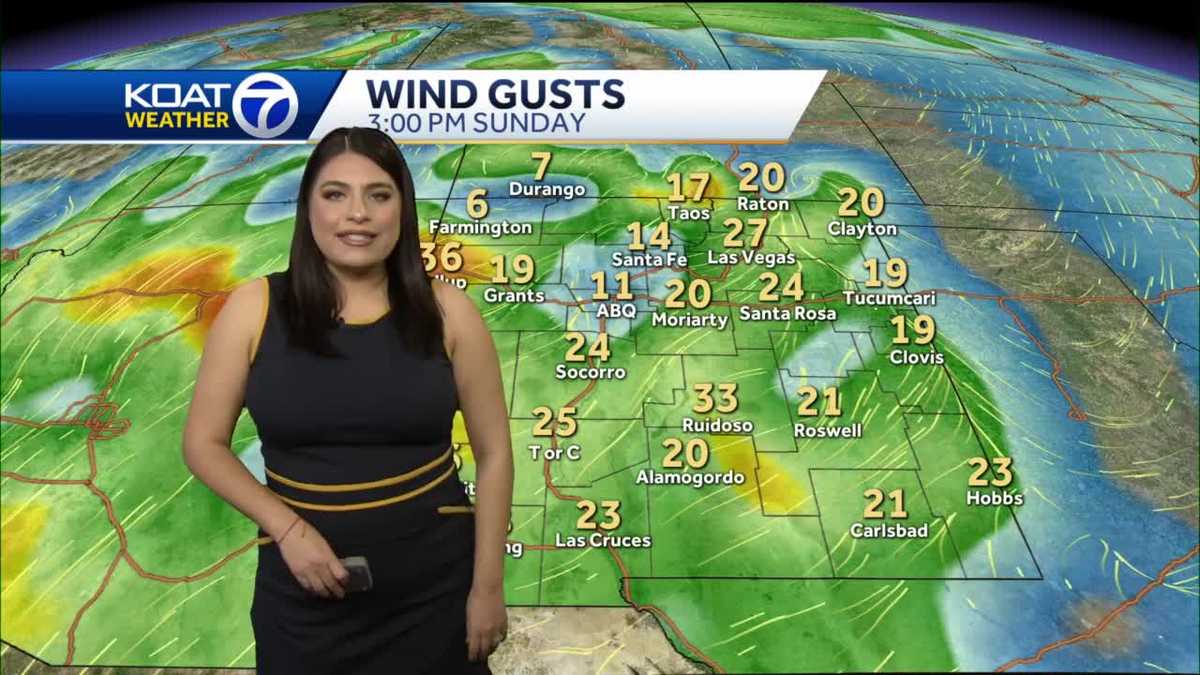 Stephanie's KOAT 7 Weather Forecast for 1-29