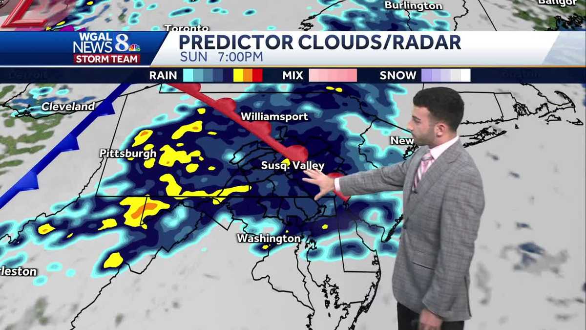Increasing clouds overnight, rain Sunday afternoon in south-central ...