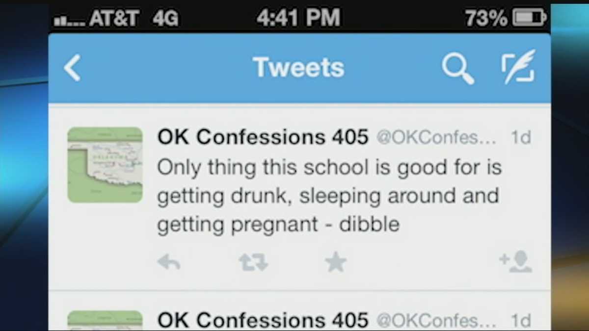 Oklahoma students use Twitter 'Confession accounts' to cyberbully