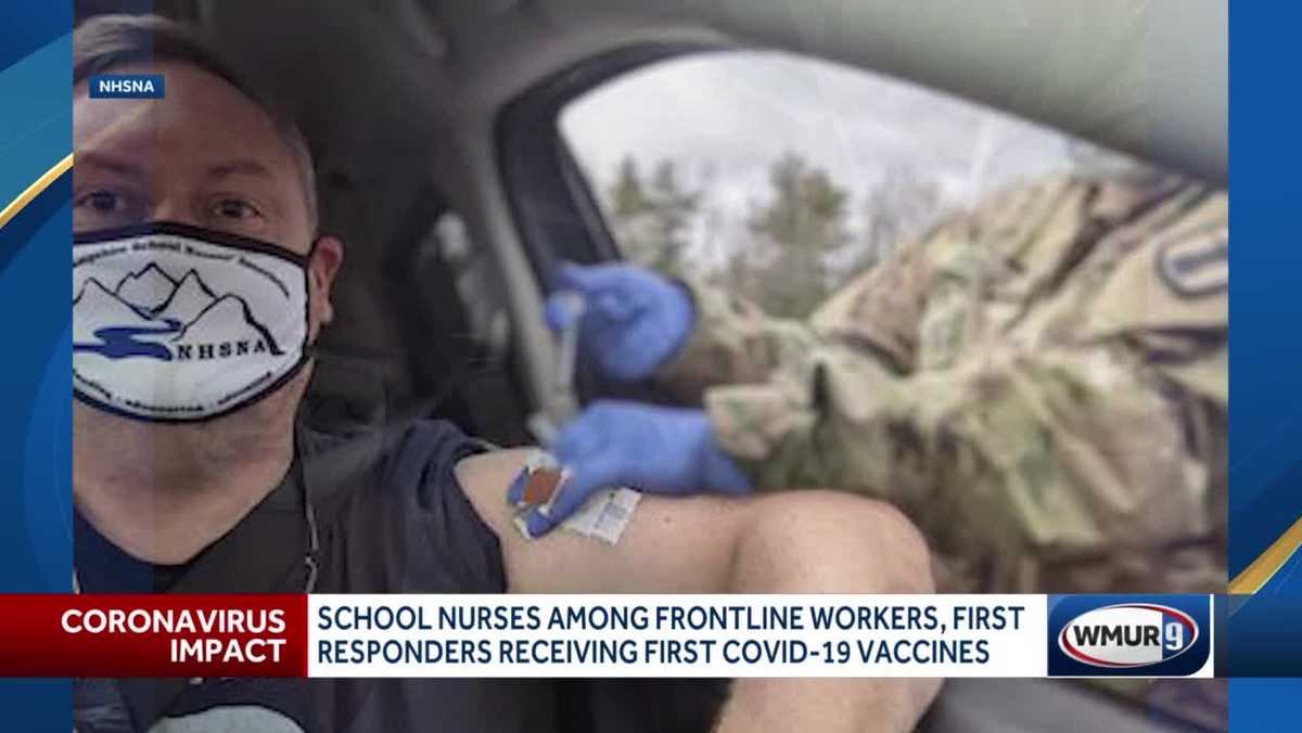 School nurses among frontline workers, first responders receiving first ...