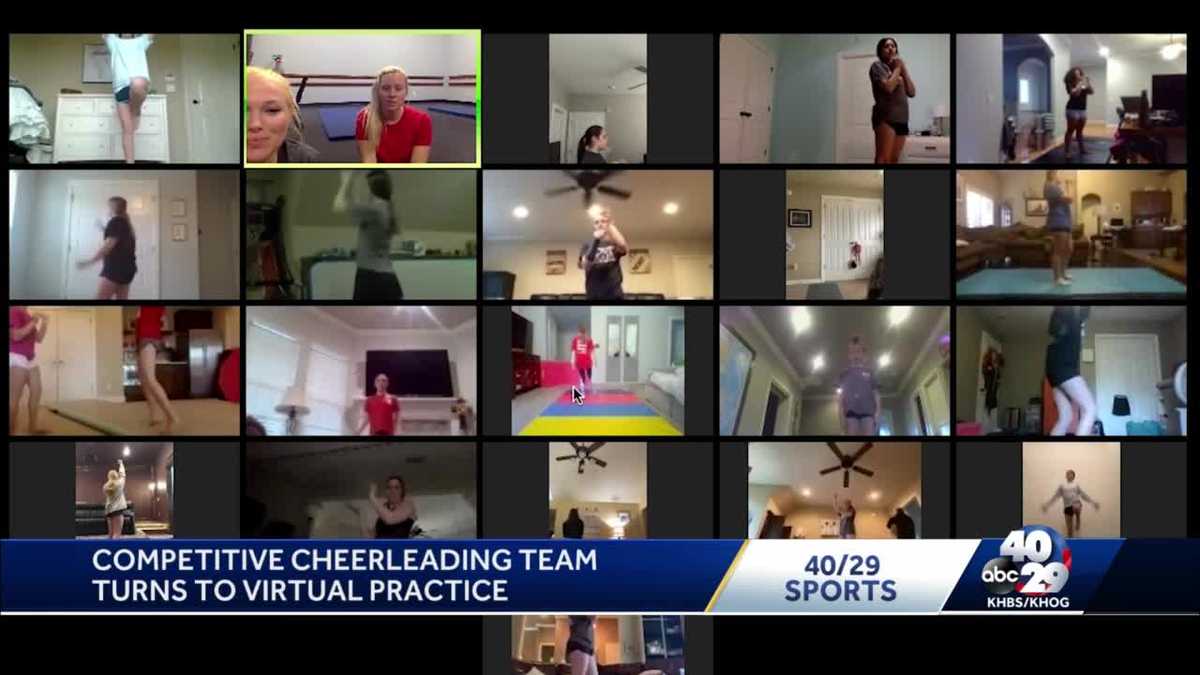 Competitive cheer team turns to virtual practice