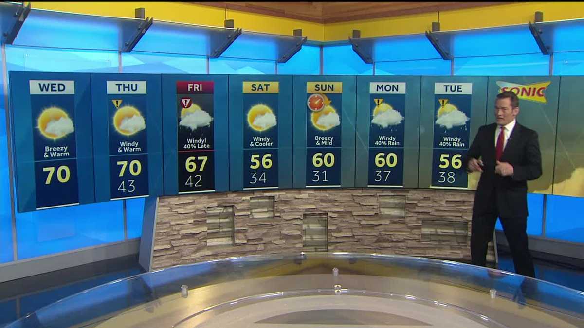 Our first 70-degree afternoon of the year is possible