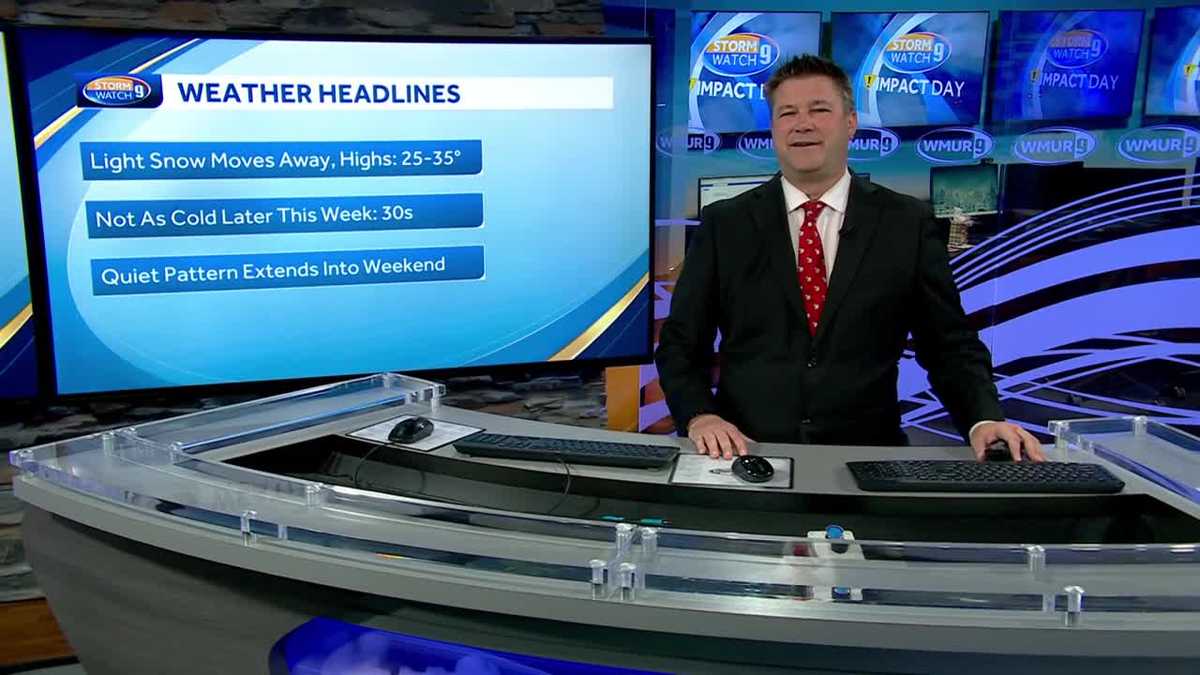 NH forecast video: Quiet weather pattern into weekend