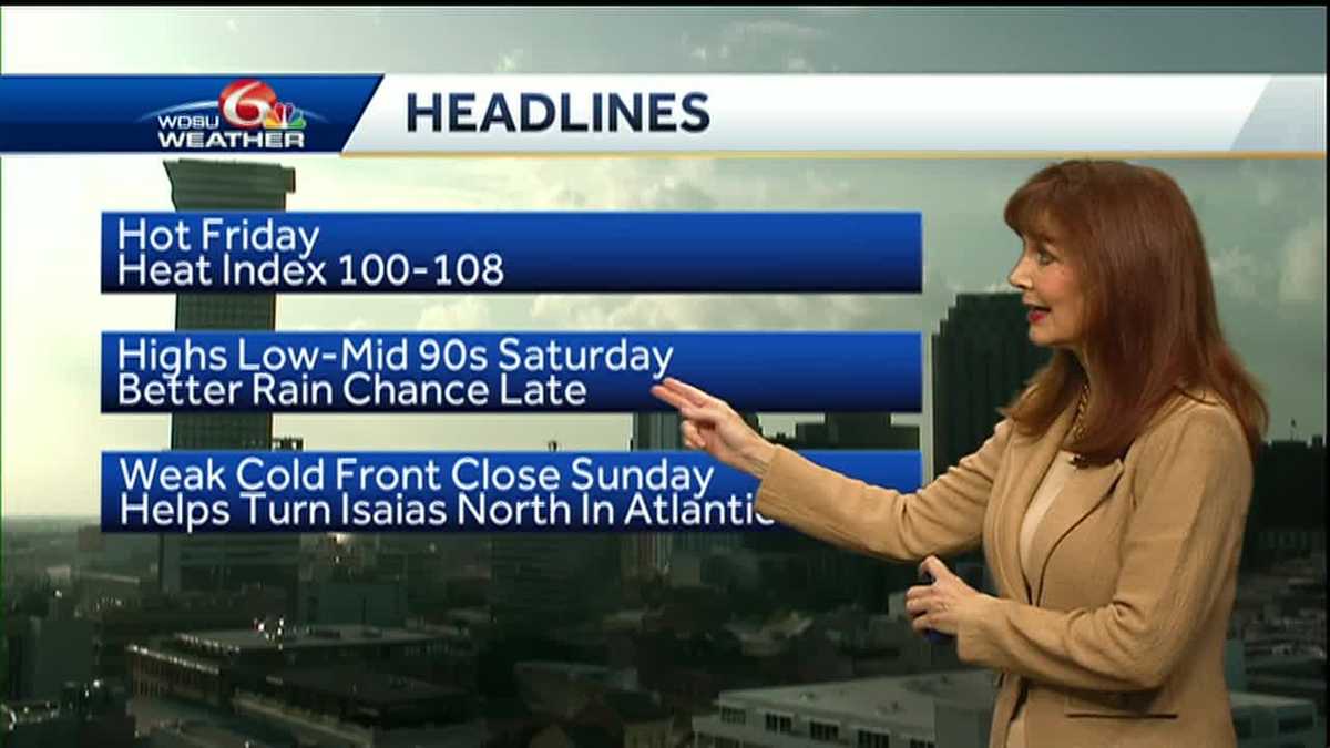 Hot again Friday