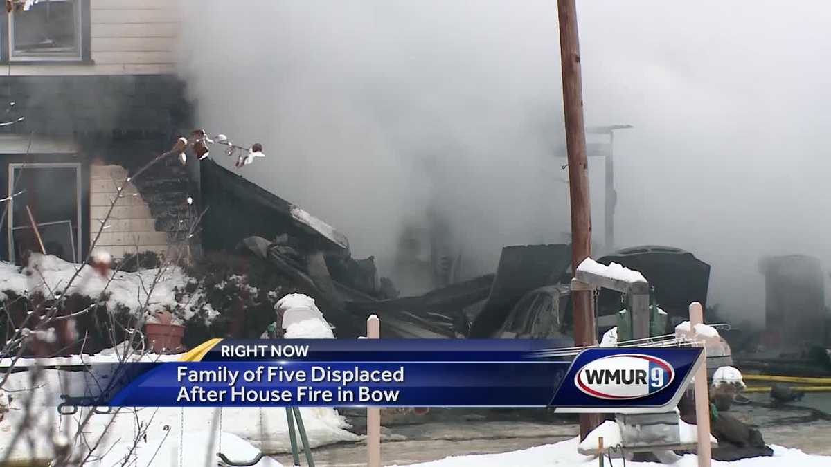 Family of five displaced after house fire in Bow