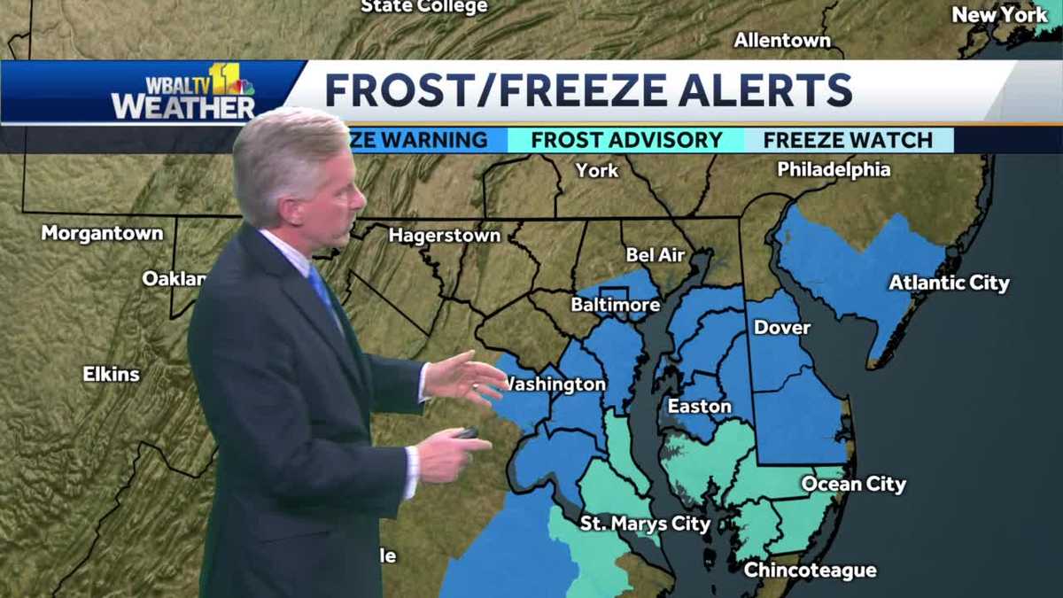 Freezing conditions possible tonight