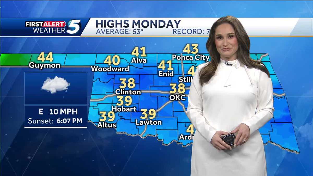 FORECAST: Chilly, light rain Monday