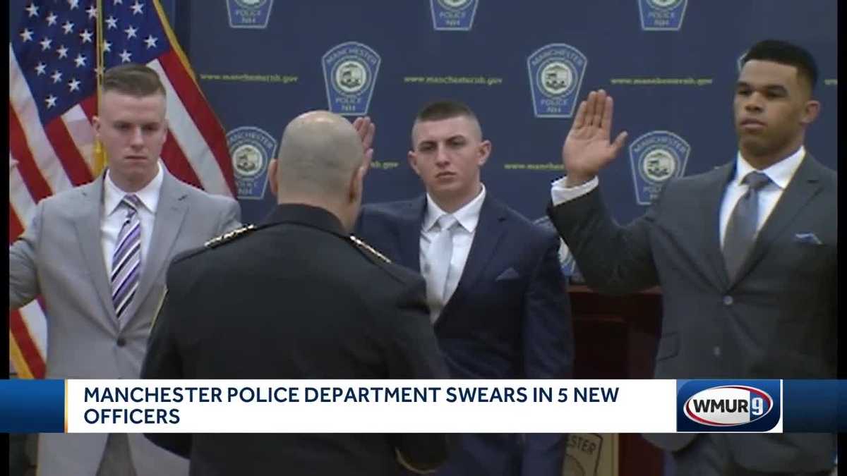 Manchester Police Department swears in 5 new officers