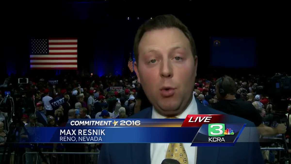 Donald Trump speaks at rally in Reno