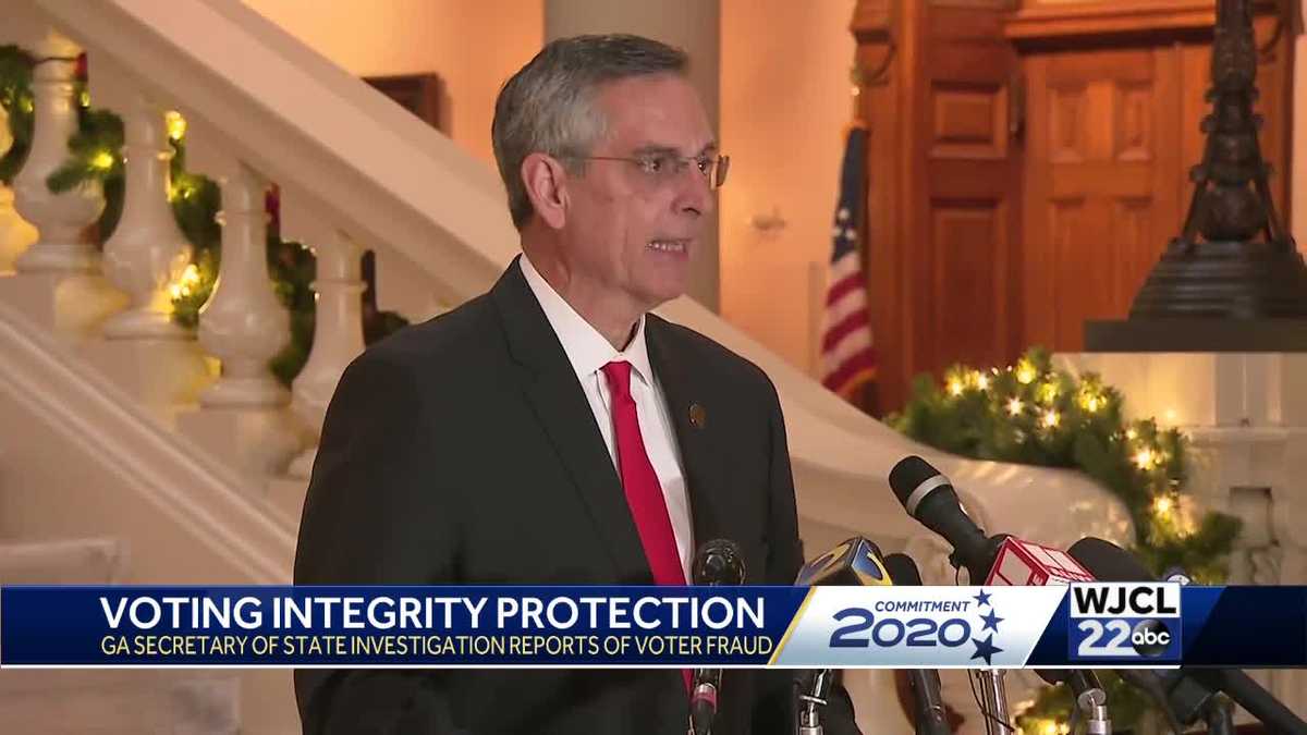 Georgia Secretary of State comments on voting integrity as runoff ...