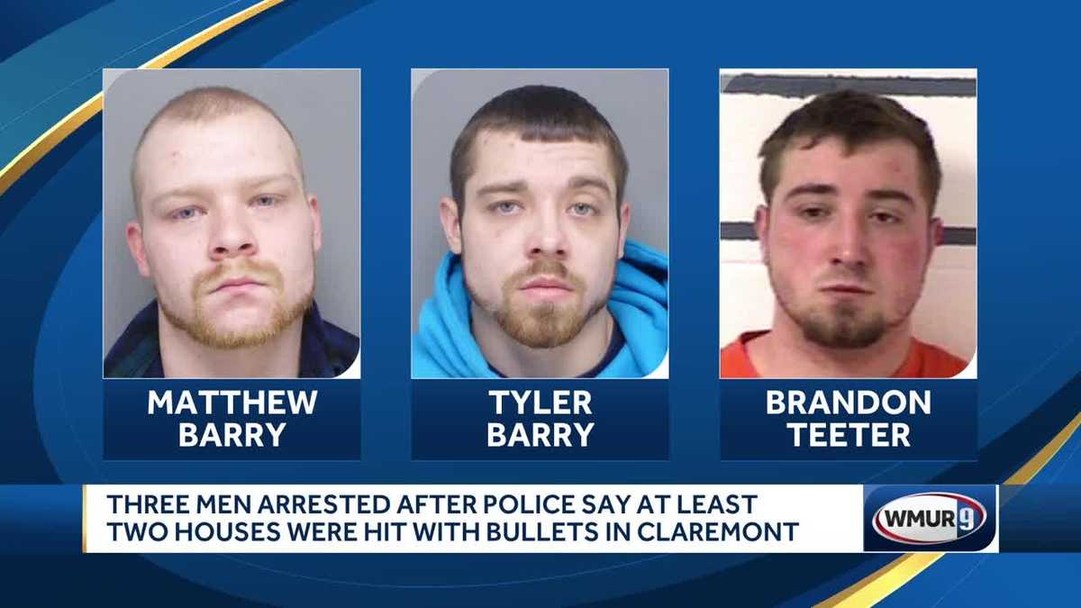 Three men arrested after allegedly shooting at homes in Claremont Three men arrested after allegedly shooting at homes in Claremont