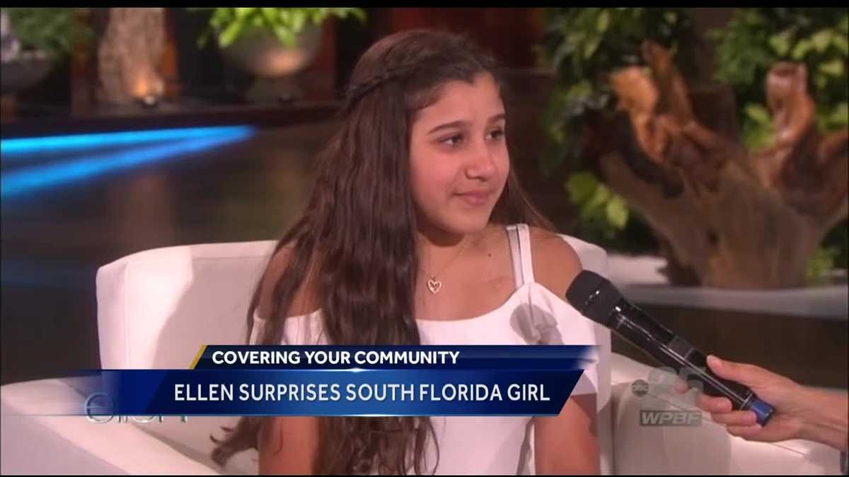 Ellen surprises South Florida girl who battled cancer
