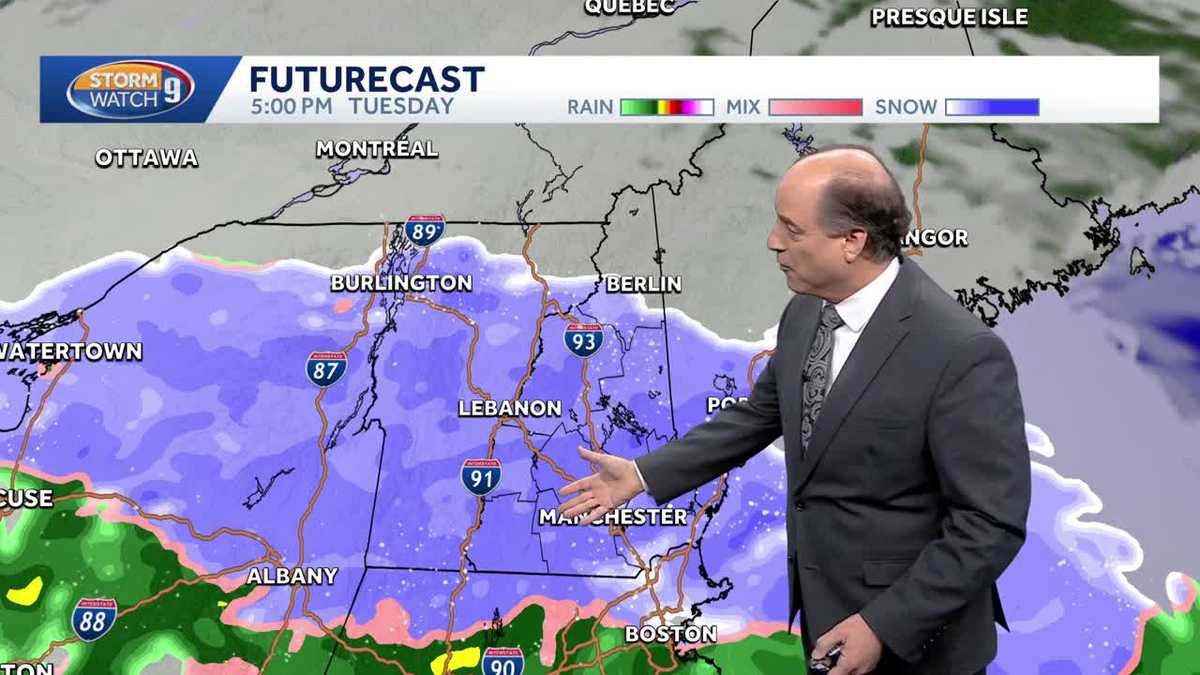 NH forecast video: Snow could make for tough commute Tuesday