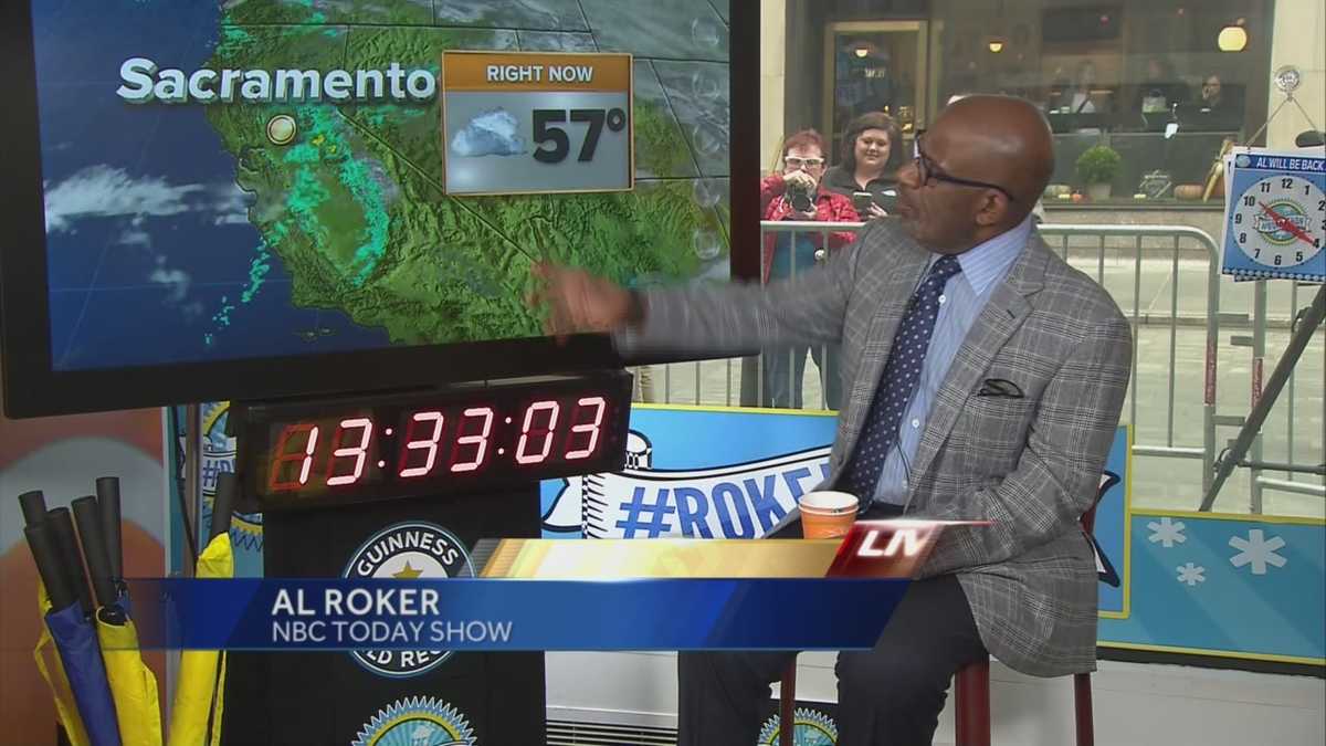 Why is Al Roker forecasting the weather for Sacramento?