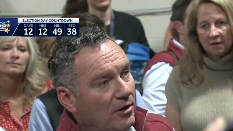 GOP candidate for governor Tim Michels rallies with Virginia Gov. Glenn ...