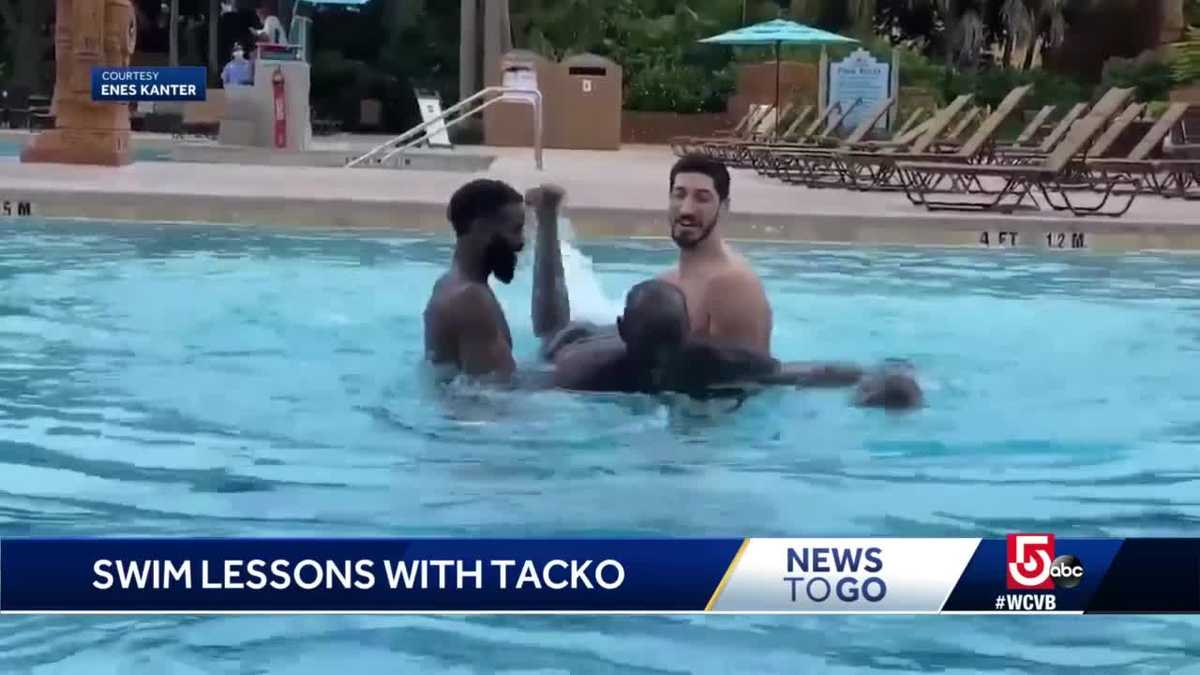 Tacko Fall learns new skill