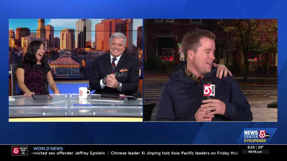 Creepy hand pops up behind EyeOpener reporter in Salem