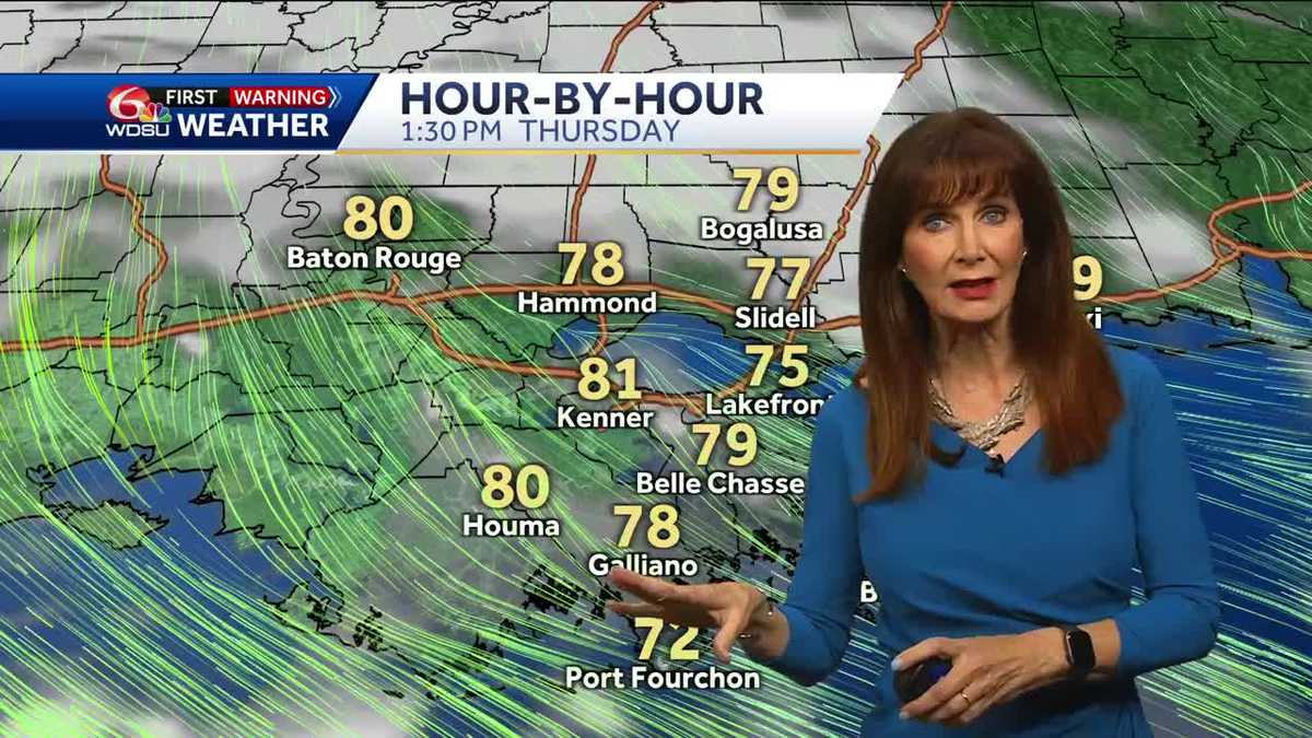 Partly cloudy and warm Thursday