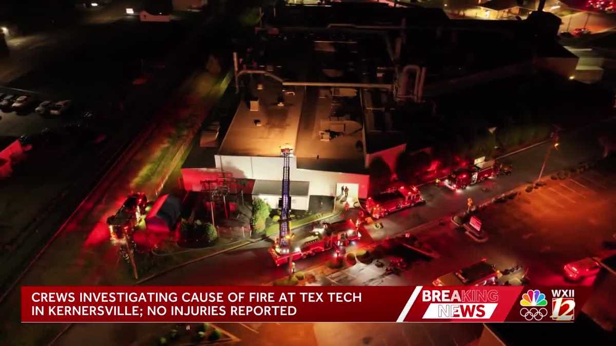 Crews respond to Fire at Tex Tech Plant in Kernersville