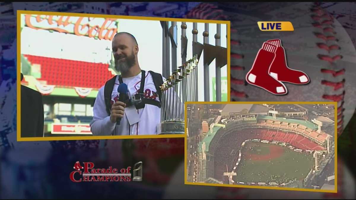 Red Sox catcher David Ross describes experience at rally